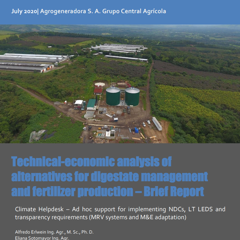 Brief Report: Technical-economic analysis of alternatives for digestate ...